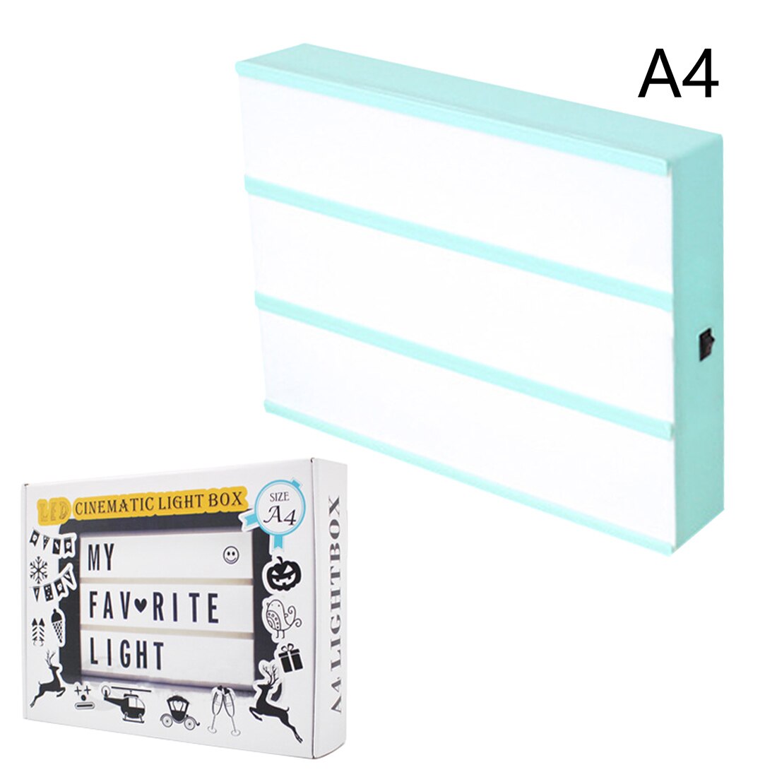 LED Light Box Letters DIY Lightbox Black Letters C... – Grandado