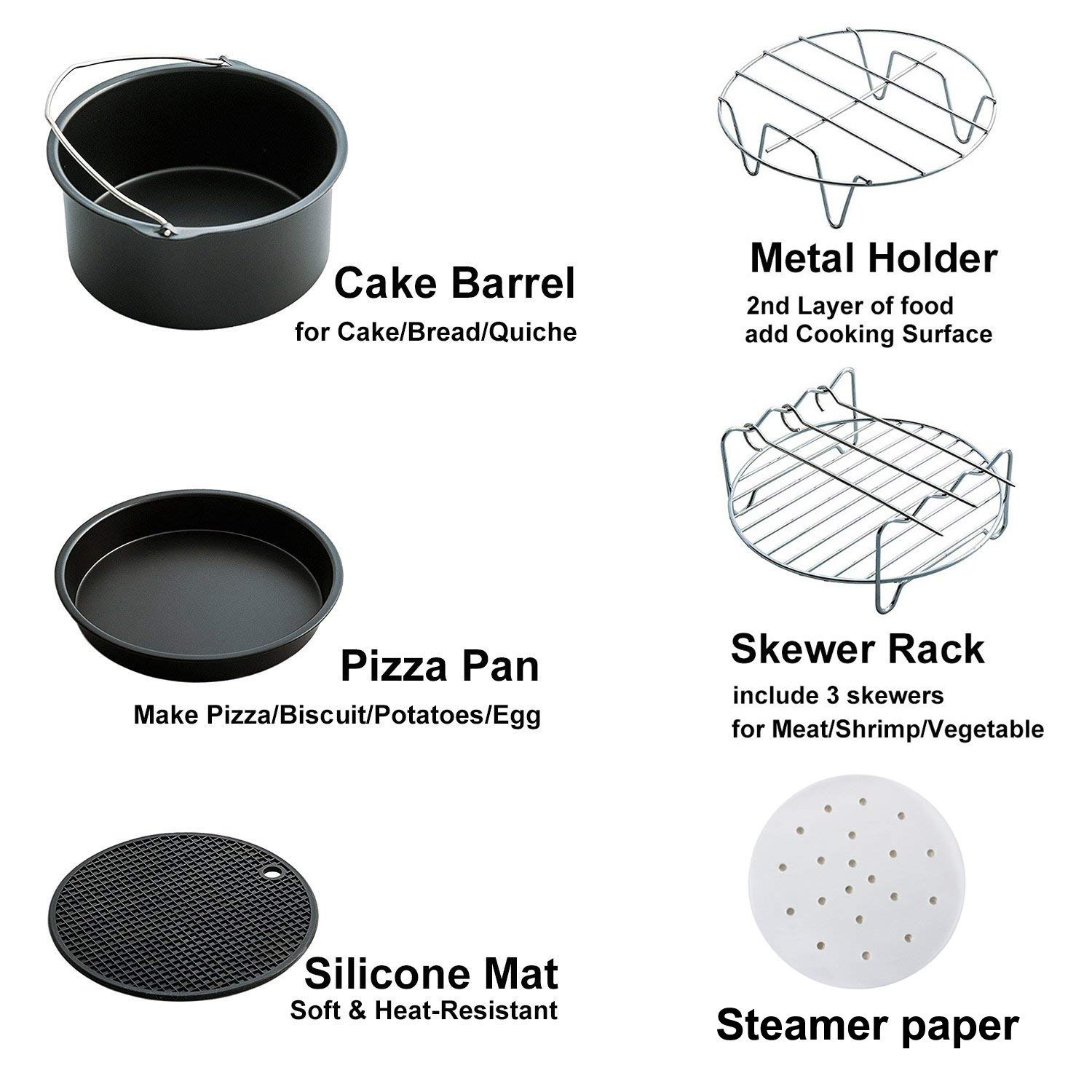 ! jeu d'accessoires pour friteuse à Air de 10 pièc... – Grandado