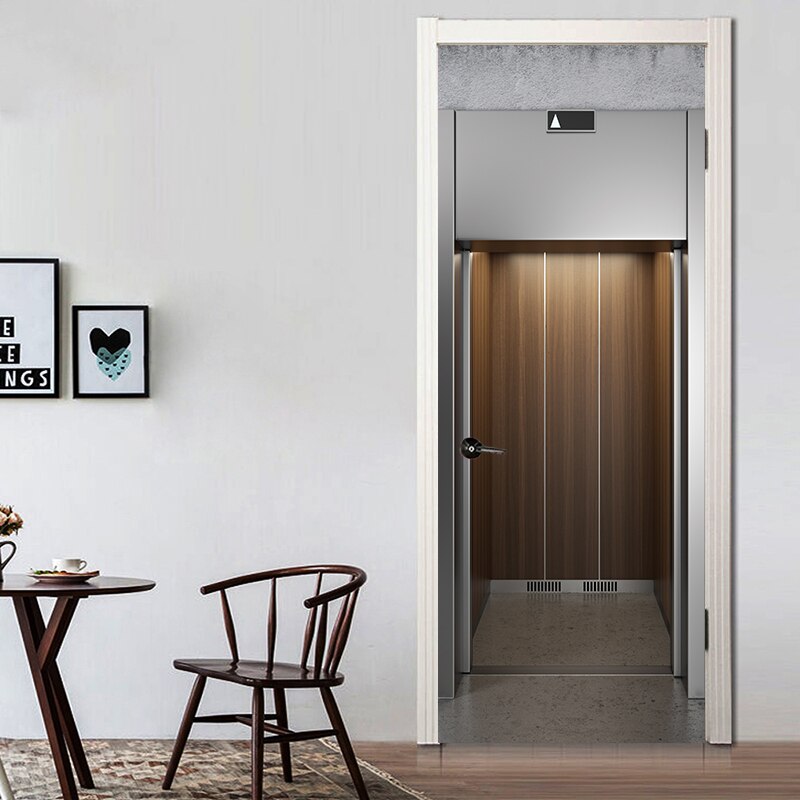 DIY Unique Simple Elevator Door Wall Sticker Water... – Grandado