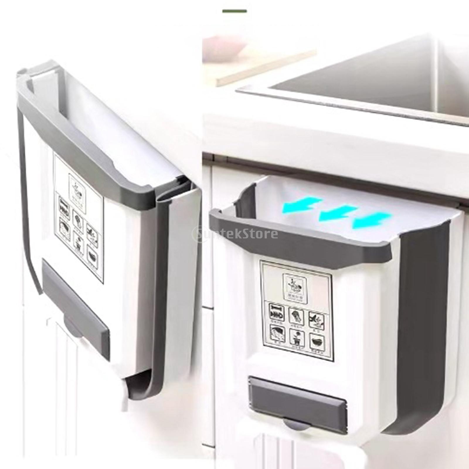 Kitchen Door Hanging Trash Can Garbage Bin Rubbish... – Grandado