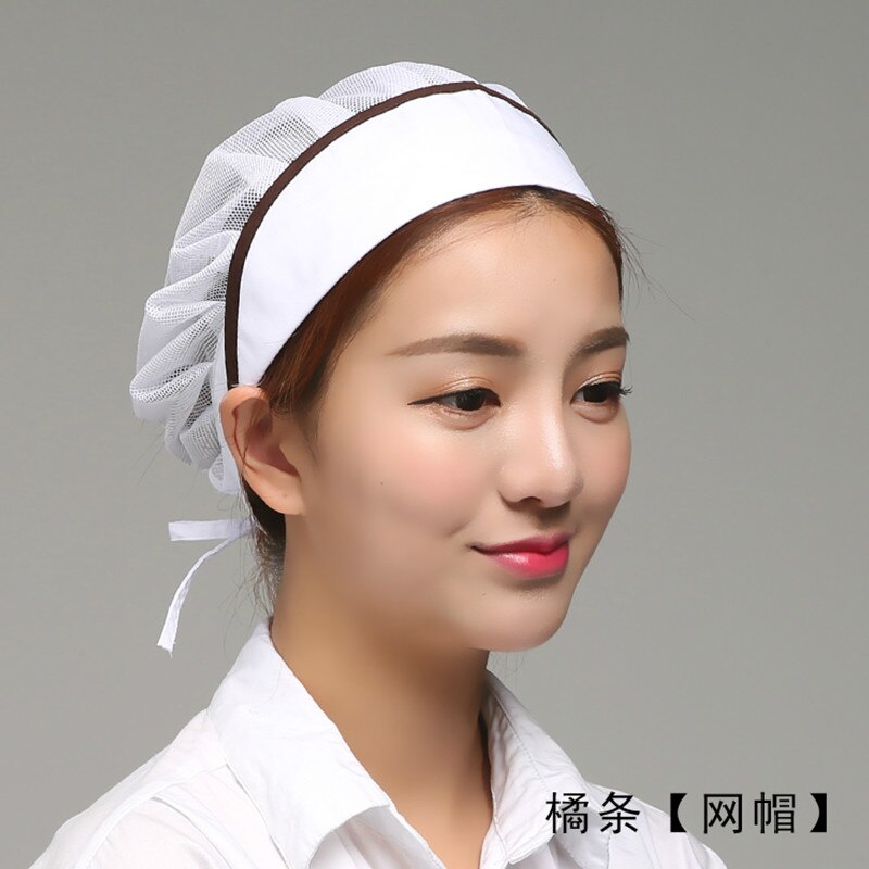 Chef Hat Female white Food cap net caps breathable... – Grandado