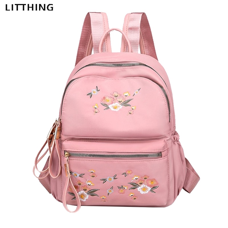 Litthing Waterproof Nylon Women Backpack Zipper Ox... – Vicedeal