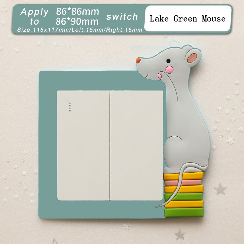 Cartoon Animal Night Light Switch Sticker Funny On... – Vicedeal