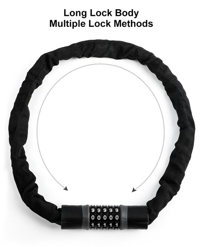 0.6M Long Motorbike Motorcycle Bicycle Security Ch... – Vicedeal