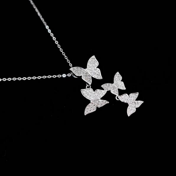 Multiple Zircon Butterfly Necklaces – Grandado