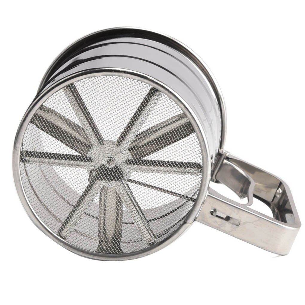 Flour Sieve Cup Stainless Steel Shaker Sieve Cup M... – Vicedeal