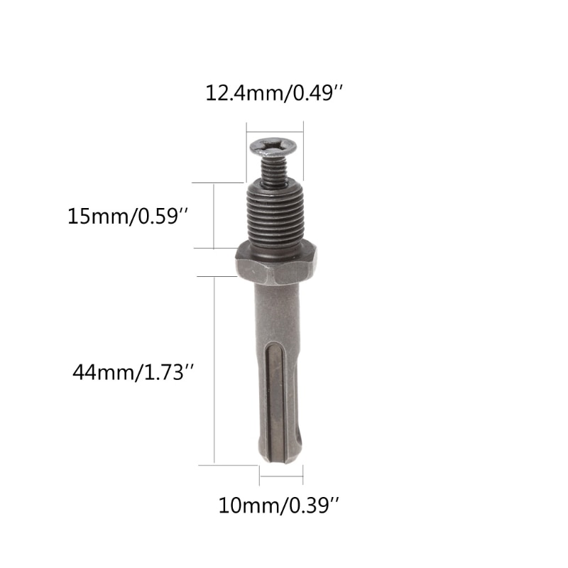 12mm Thread Dia SDS Plus Round Shank Drill Chuck A... – Grandado