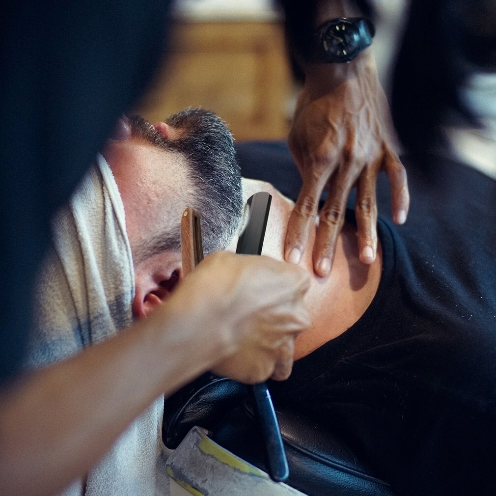 Manual Blades Red Wood Handle Razor Men Razor Hair... – Grandado