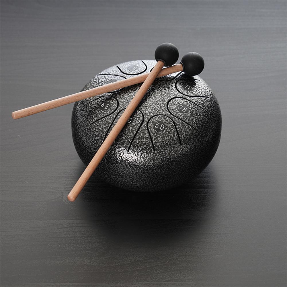 Staal Tong Drum 8 Notes 6 Inch Titanium Staal Perc... – Grandado