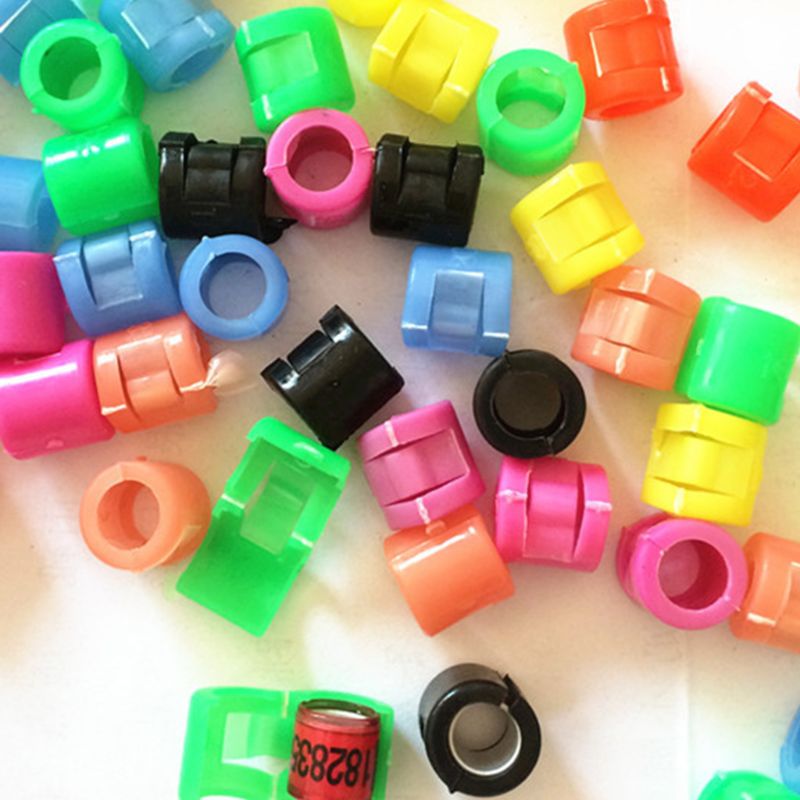 50Pcs 8mm Plastic Bird Leg Rings Racing Pigeon Tra... – Grandado