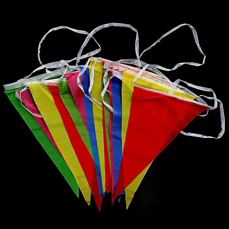 Multicolor Polyester Bunting Banner Dubbelzijdig I... – Vicedeal
