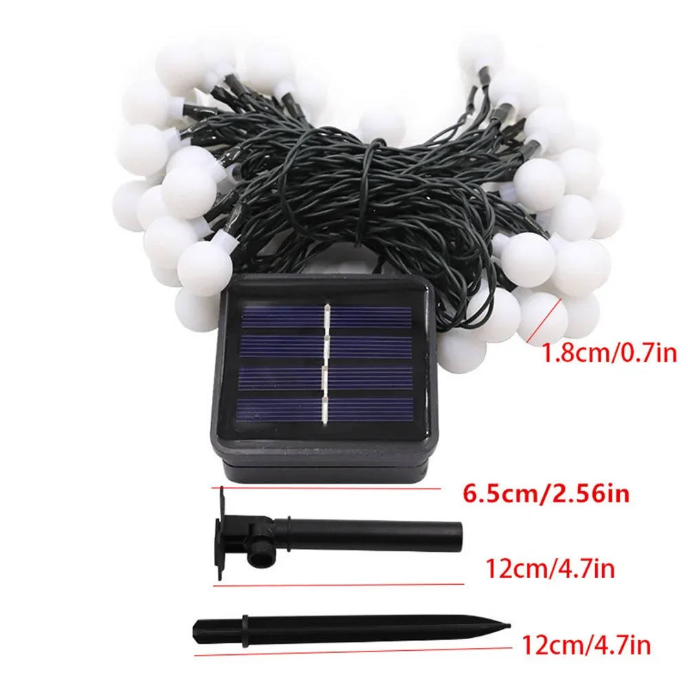 5/7/12M Solar Outdoors String Lights Ball String F... – Grandado