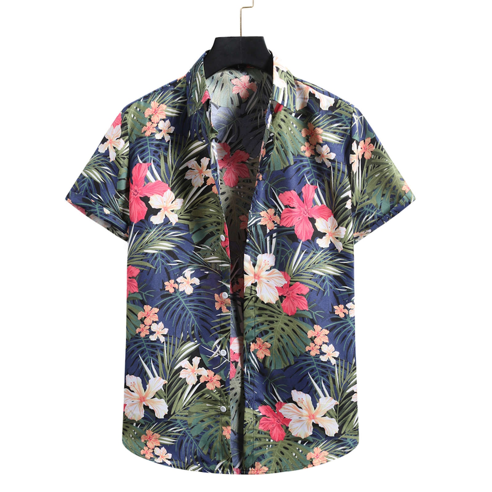 Zomer Heren Shirt Straat Print Korte Mouw Hawaiian... – Grandado