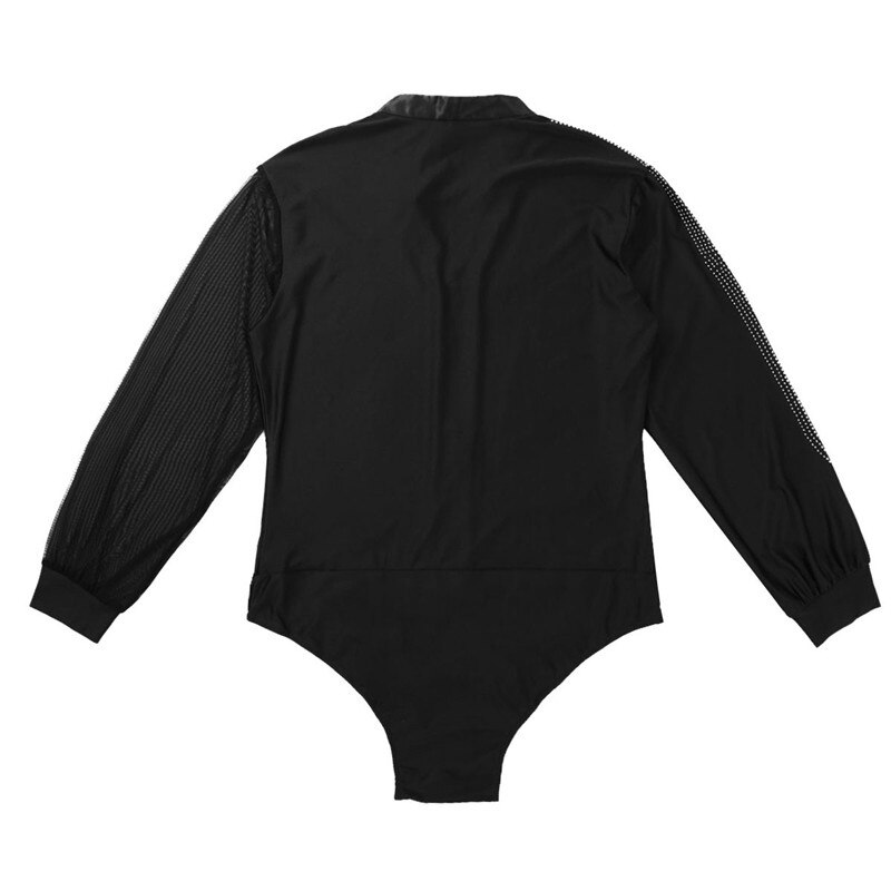 Mannen Volwassenen V-hals Side Glanzende Steentjes... – Vicedeal