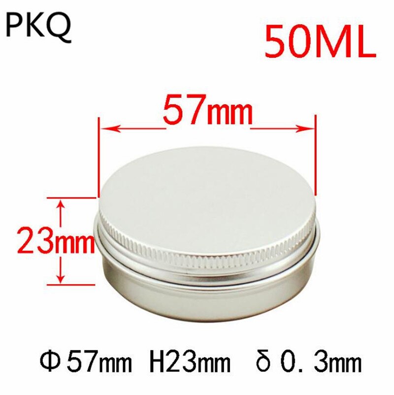50pcs/lot Aluminum jars silver aluminum cream jars... – Grandado
