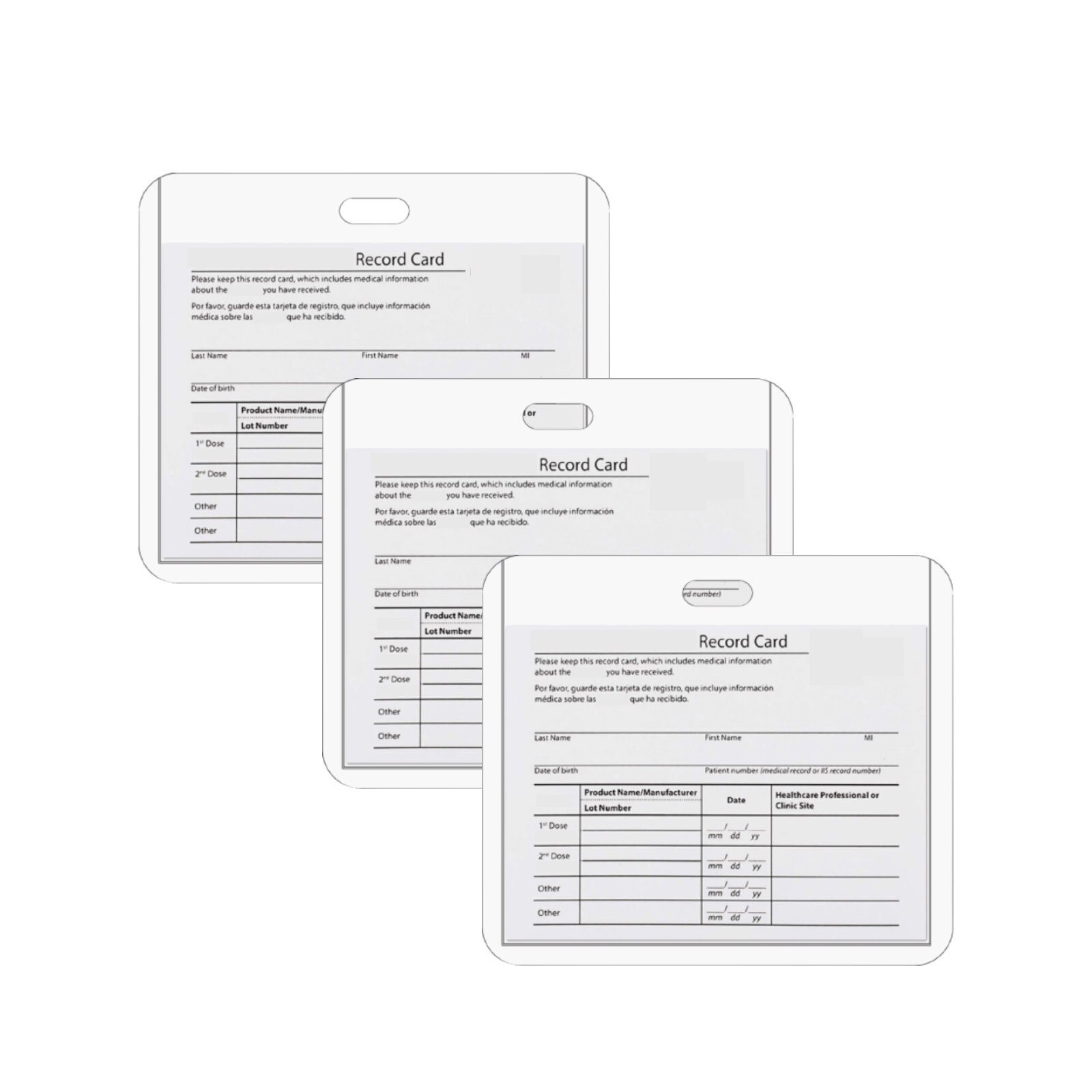 3/5/10/20 pcs Health Card Vaccine Card Protective ... – Vicedeal