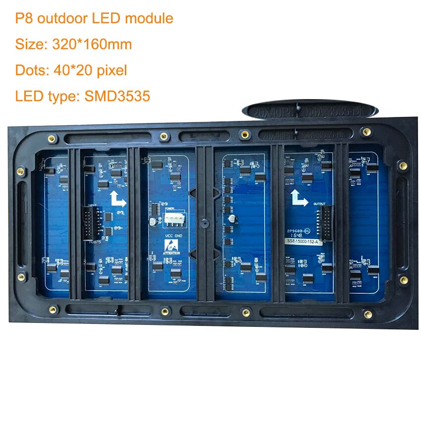 320*160mm outdoor P8 sign module 40*20pixel smd di... – Vicedeal