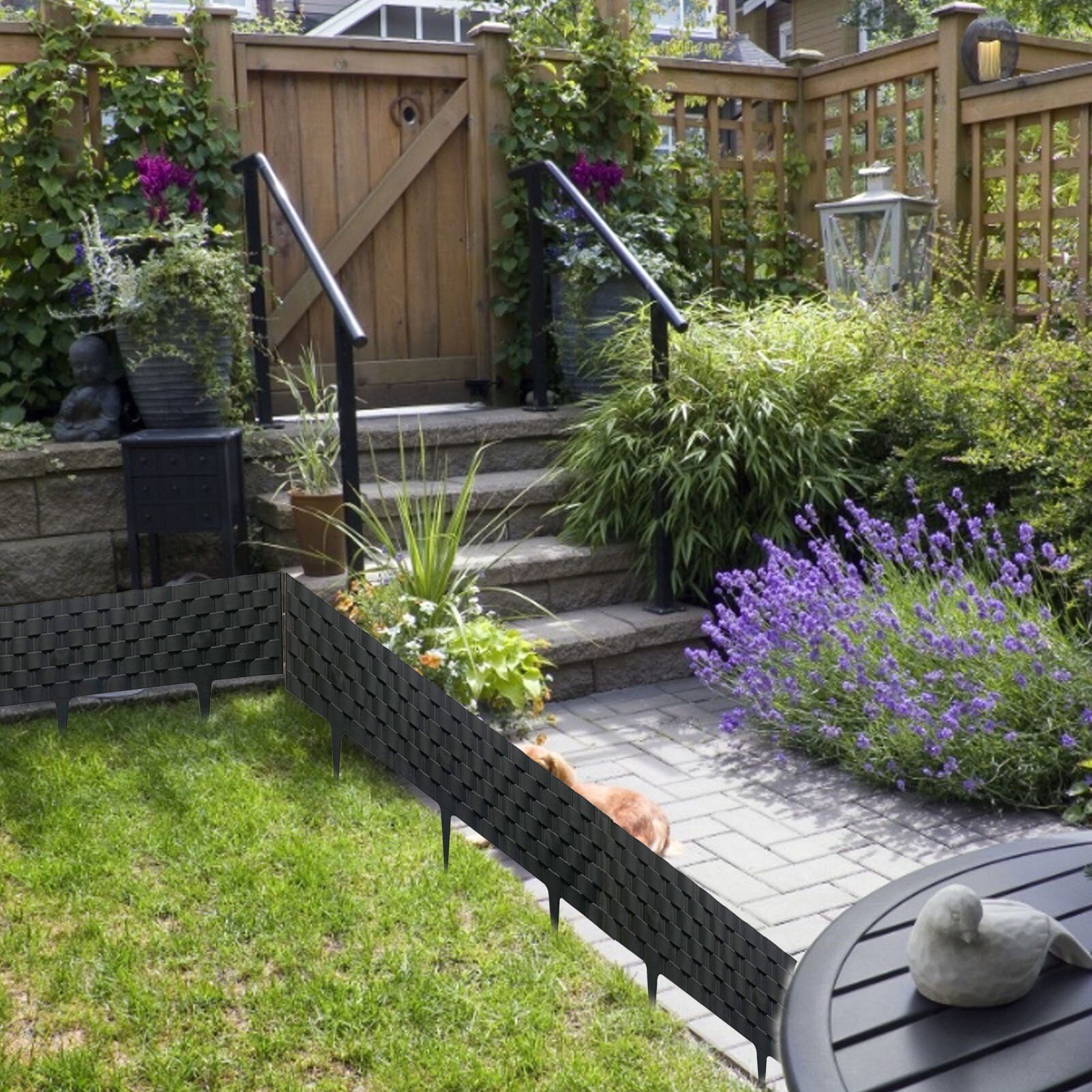 2PCS Garden Decorative Black Fence Wedding Rattan ... – Vicedeal