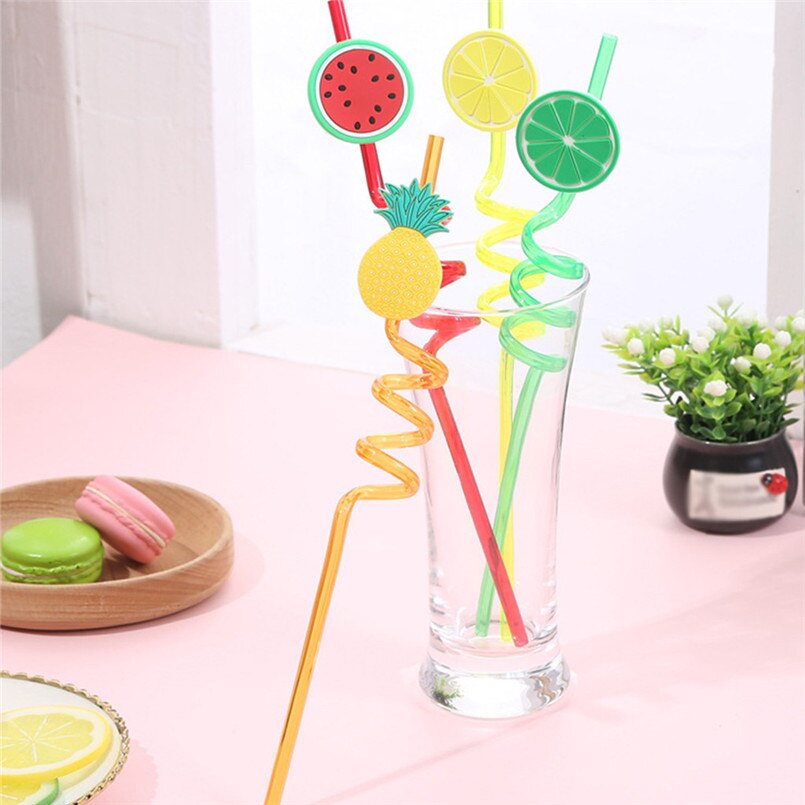 1PCS Fries Milk Straw Beer Hamburger Toppers PVC P... – Grandado
