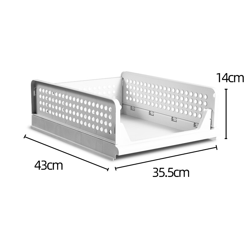 Wardrobe layered partition storage drawer Stackabl... – Vicedeal