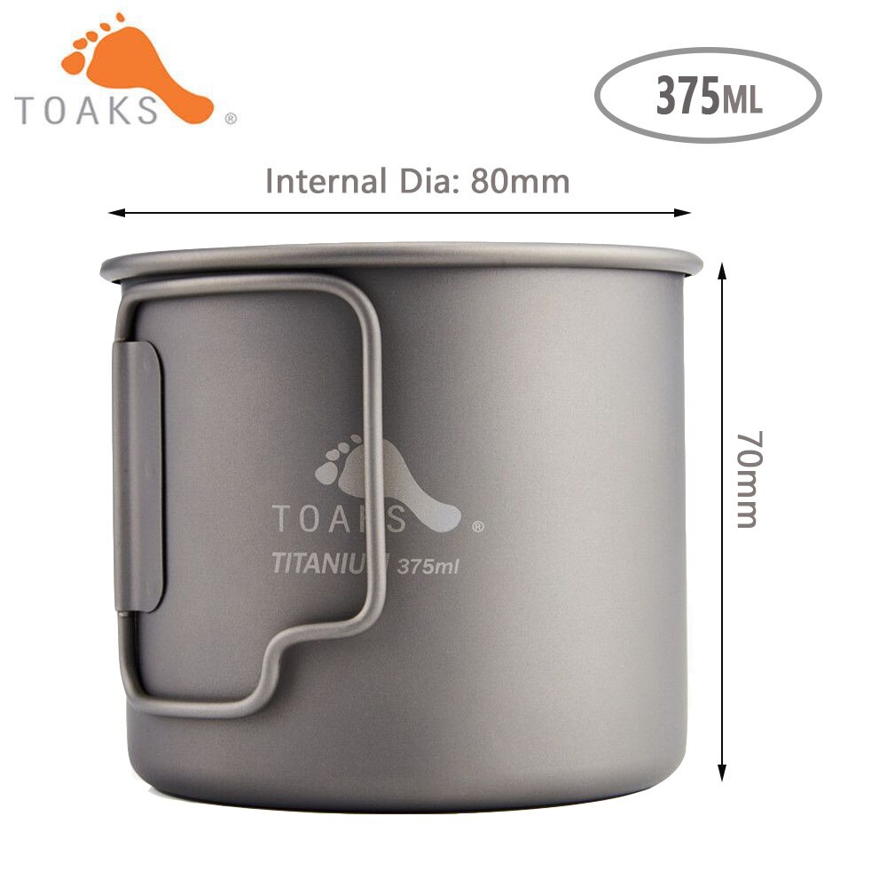 Toaks Pure Titanium Cup Ultralight Outdoor Mok Zon... – Grandado