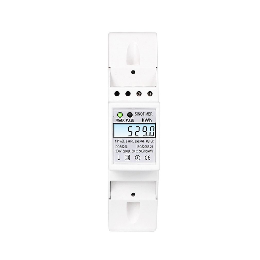 Residential 2 Wire Single Phase Din Rail Energy Me... – Grandado