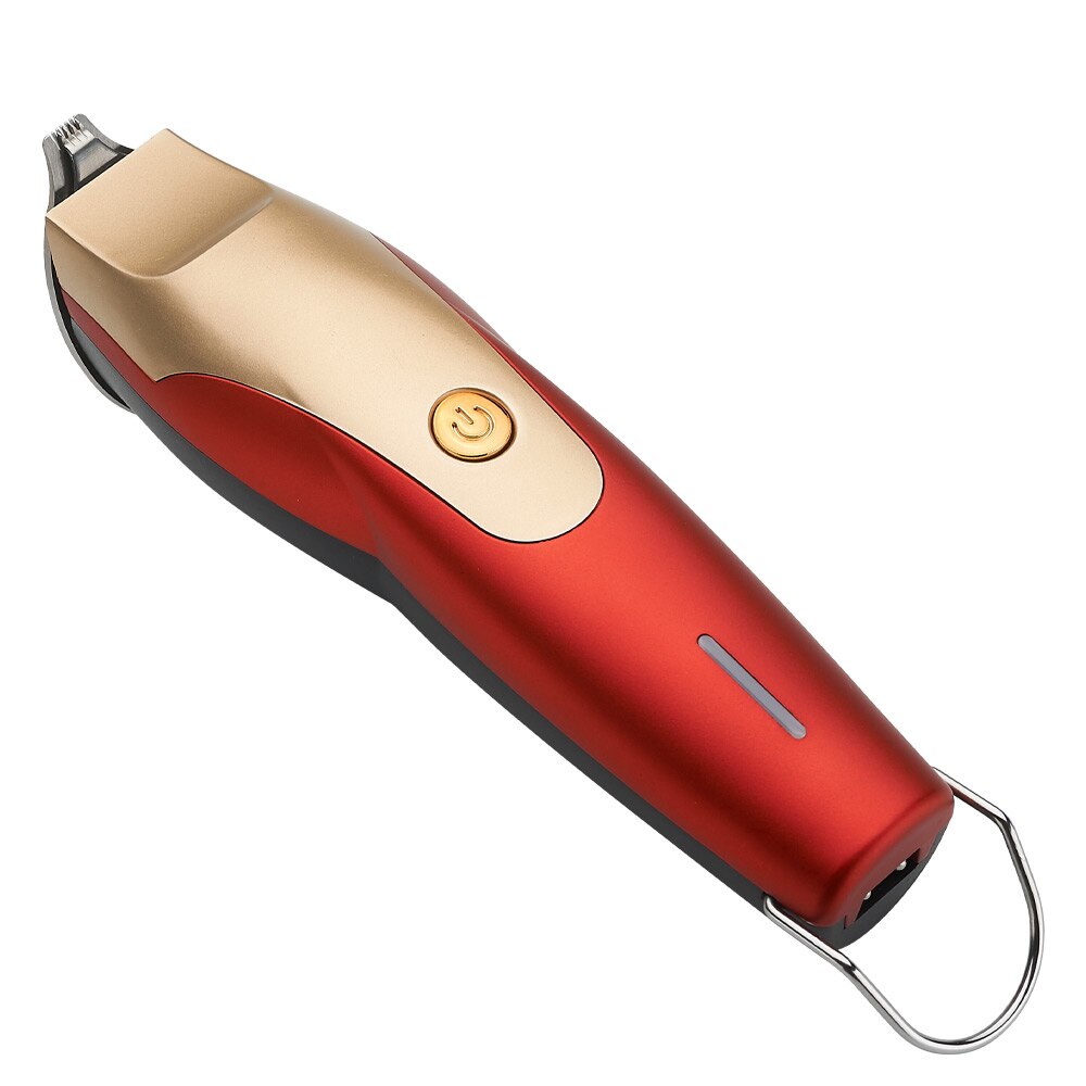Electric Hair Clipper Cordless Red Barber Trimmer ... – Grandado