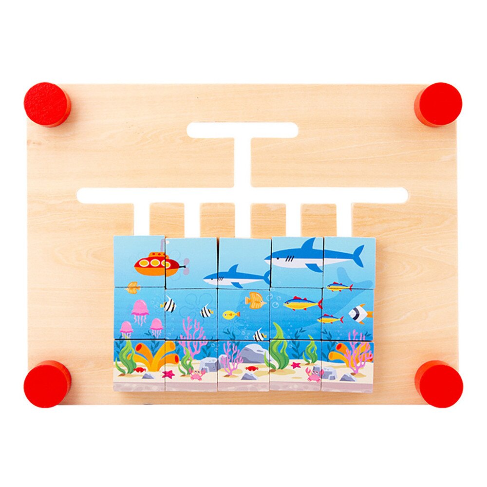 Four Color Walking Wisdom play Kids Toys Wooden Sl... – Grandado