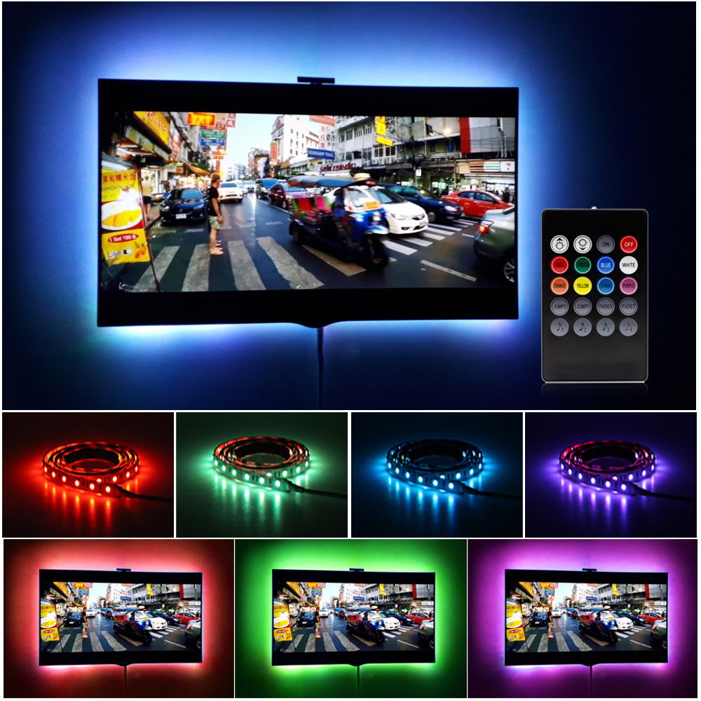 USB LED Strip 5050 RGB Changeable LED TV Backgroun... – Grandado