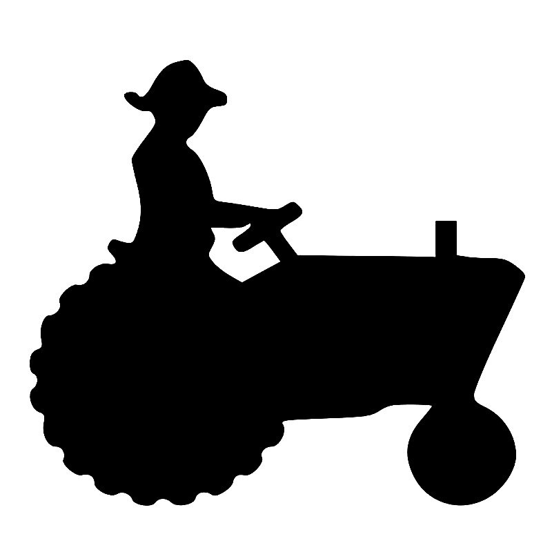 Toilet Stickers Farmer Tractor One Piece Removable... – Grandado