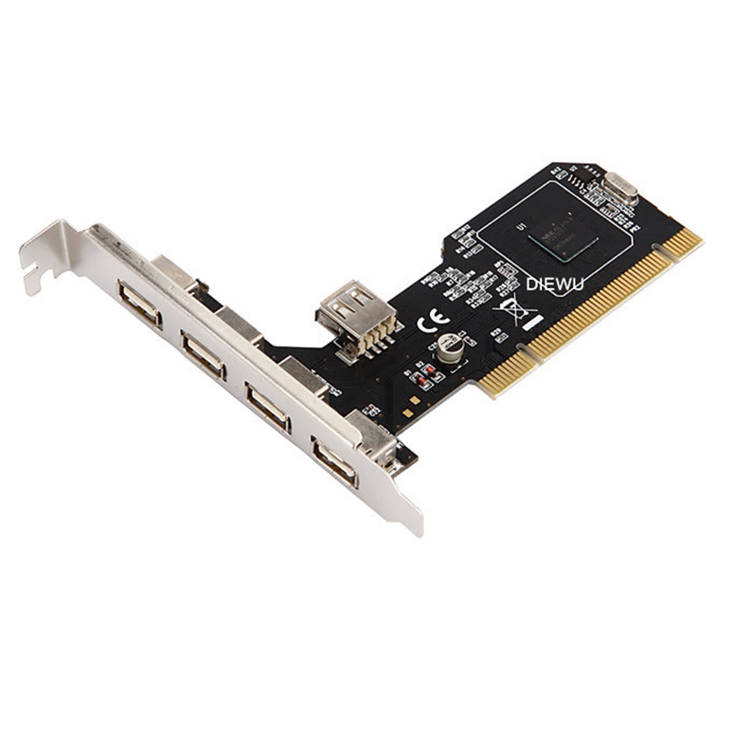PCI to 5 Ports USB 2.0 HUB Adapter Card NEC Chip P... – Vicedeal