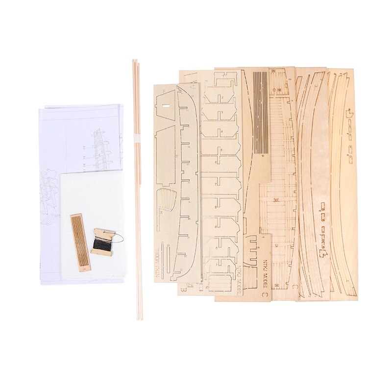 1 Set Chinese Sand Boat Wooden Assembly Model Kit ... – Grandado