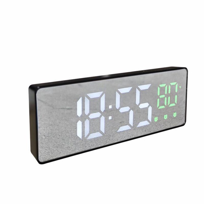 Digital Alarm Clock Voice Control Snooze Time Temp... – Grandado