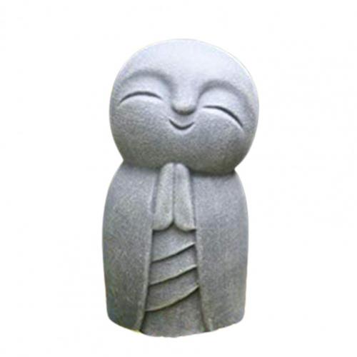 Statue Decorative Durable Resin Grey Little Jizo B... – Grandado