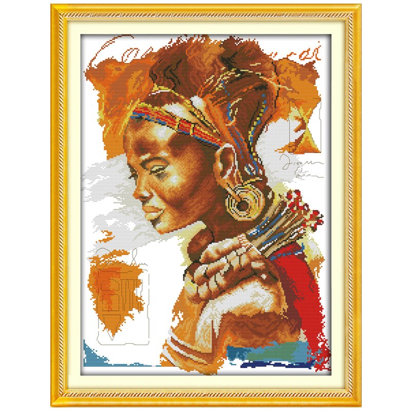 The African Woman Patterns Counted Cross Stitch 11... – Vicedeal