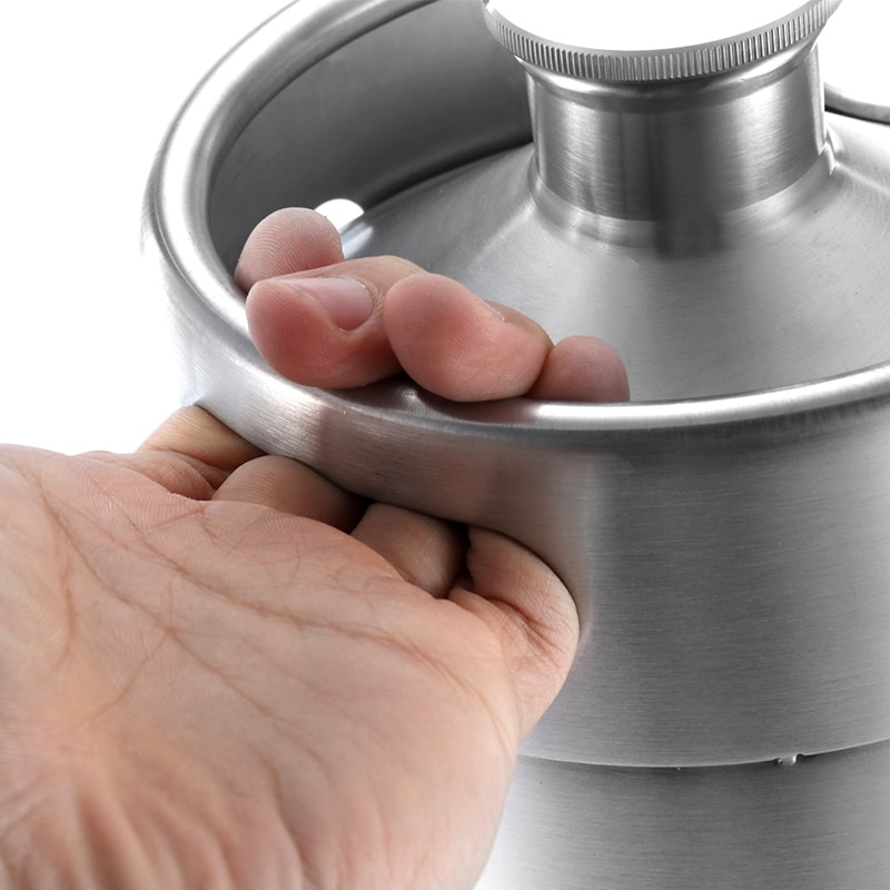 ELEG-4L Stainless Steel Growler Mini Keg Beer Growler Leak Proof Top ...