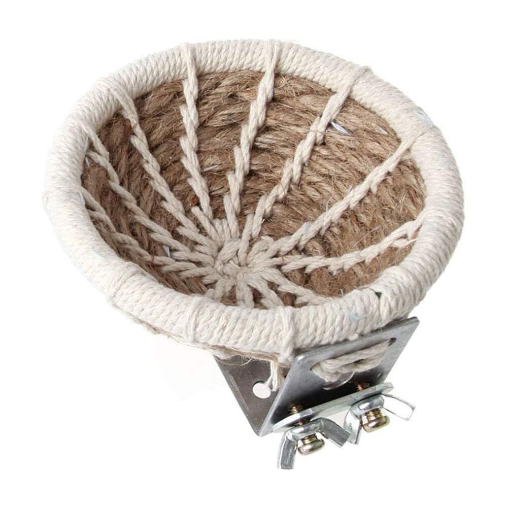 Bird Breeding Nest Bed Hemp Rope Weave Nesting Box... – Grandado