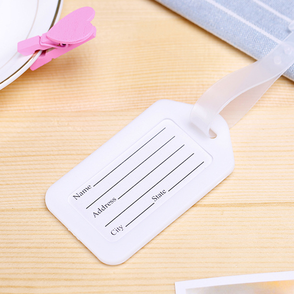 PVC Travel Luggage Bag Tag Address ID Label Suitca... – Vicedeal