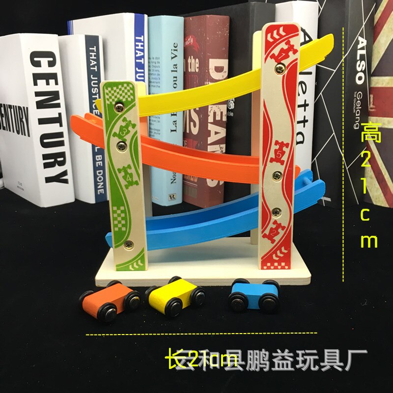 Houten 7-Layer Ramp Race Track & 8 Mini Inertie Au... – Vicedeal