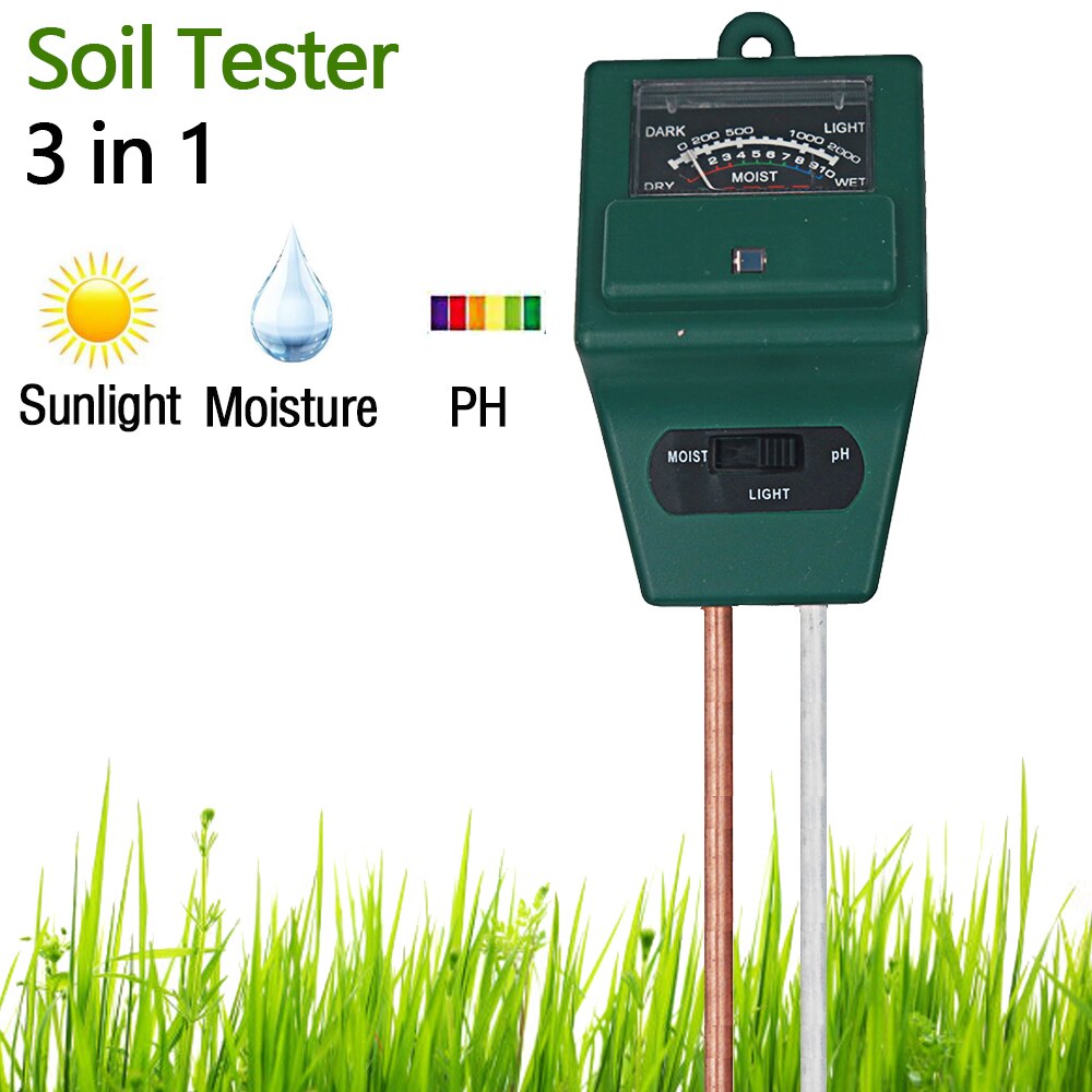 Soil Meter 3 in 1 Moisture Light PH Testers With 2... – Vicedeal