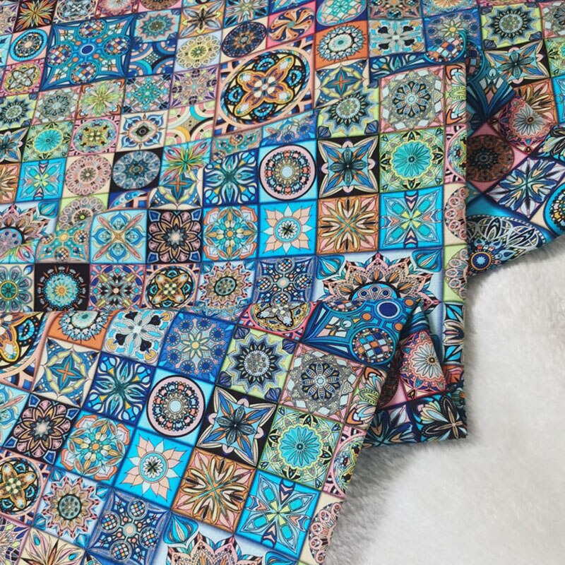 50X105Cm Afrikaanse Stijl Lichtblauw Vierkante Che... – Vicedeal