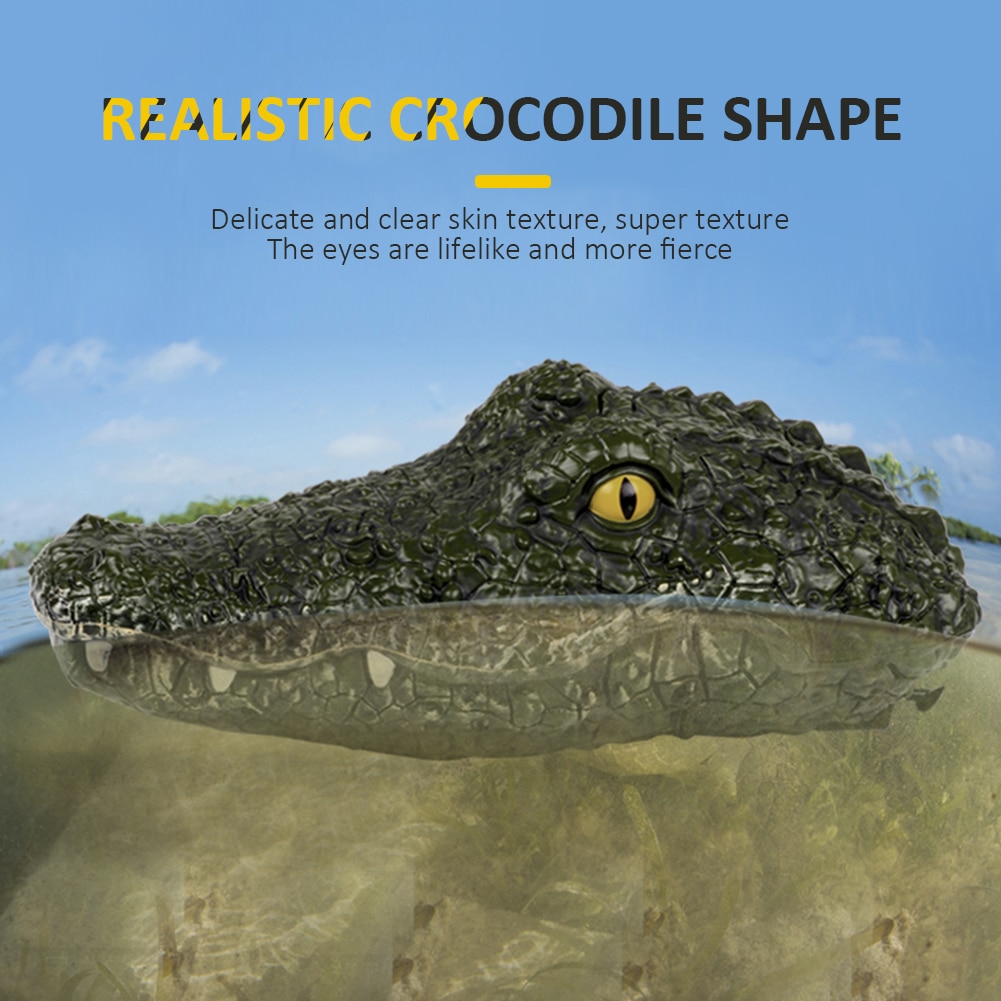 2.4G Remote Control Electric Boat Toys Alligator Head Joke Prank Maker ...