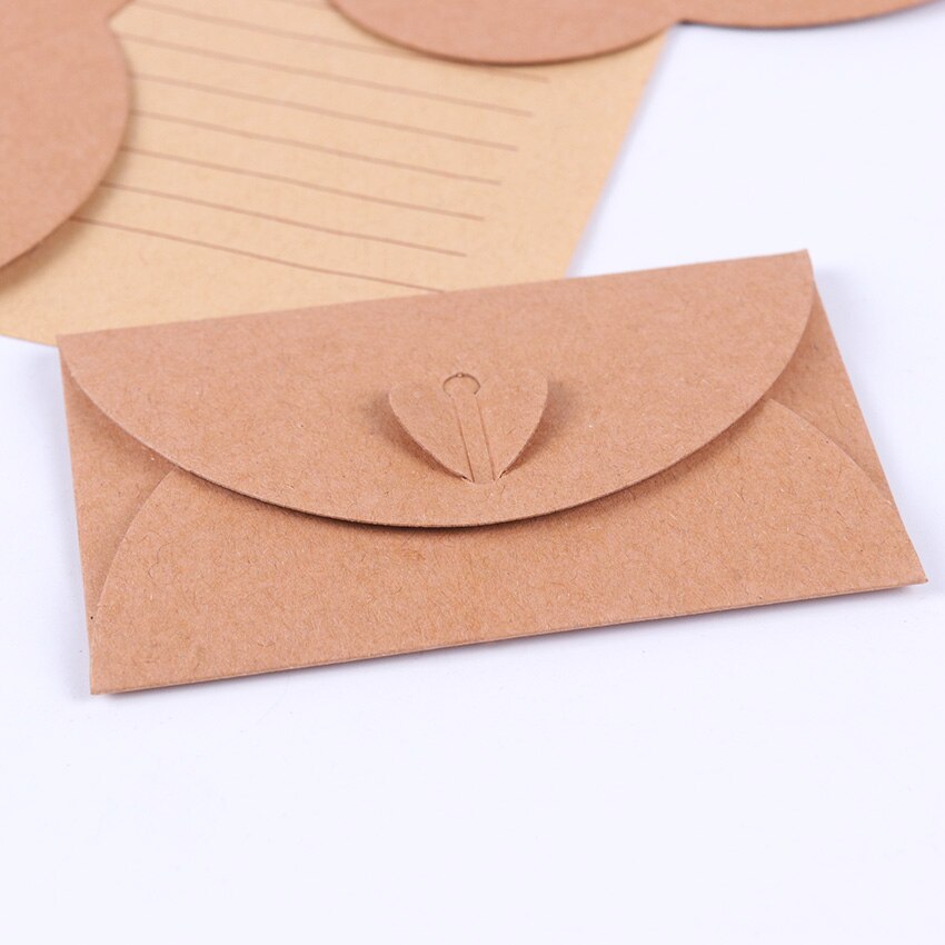 10PCS Love Button Envelope Craft Paper Envelopes V... – Grandado
