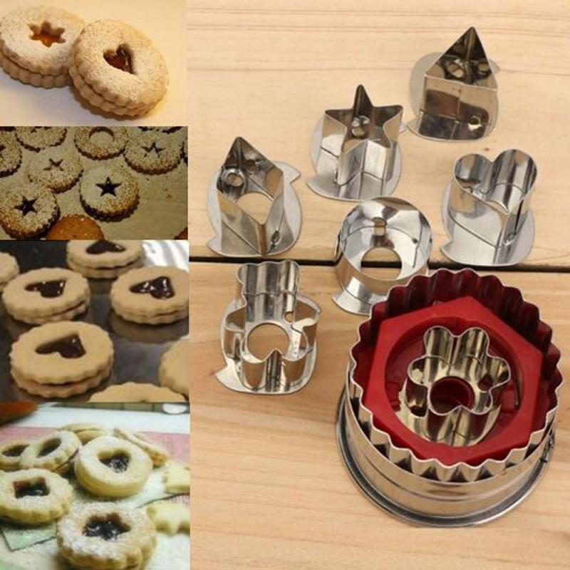 7pcs/set Cookie Cutter Stainless Steel Cut Biscuit... – Grandado