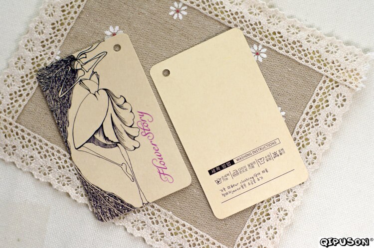 DH19012 custom Garment tags/hangtag/Clothing Label... – Grandado