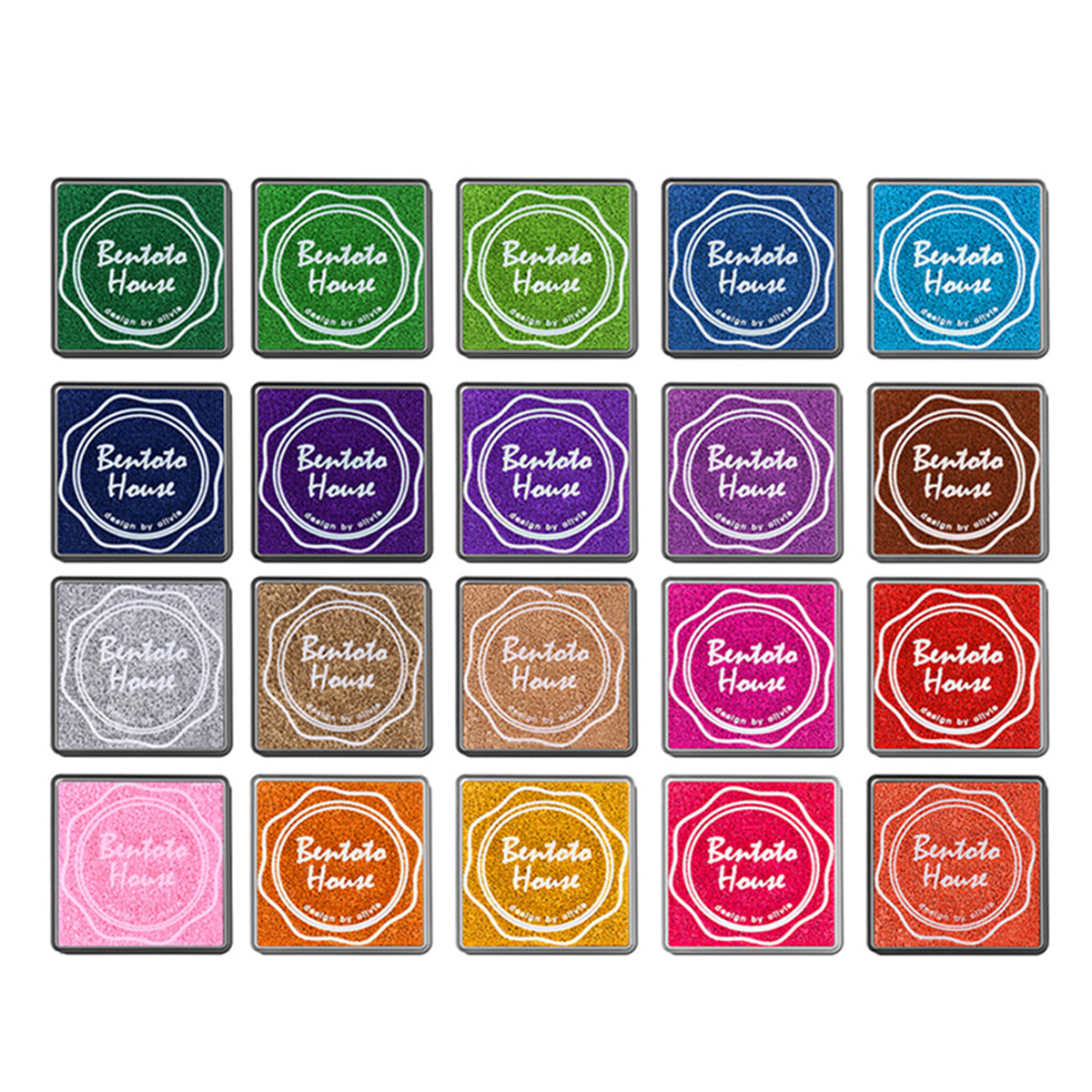 ULTNICE 20pcs Multi-colored Giant Ink Pads Stamp P... – Grandado