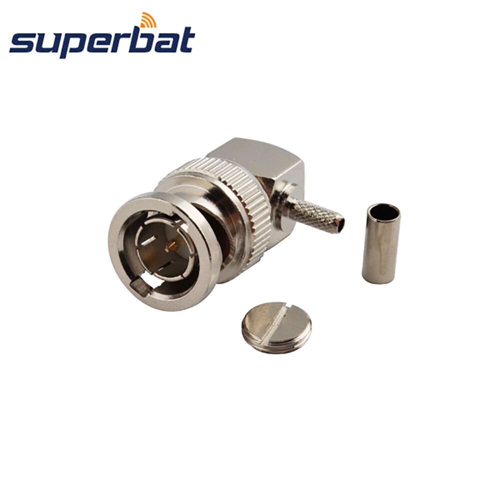 Superbat Bnc Crimp Male Plug Haakse Connector 75 O... – Vicedeal