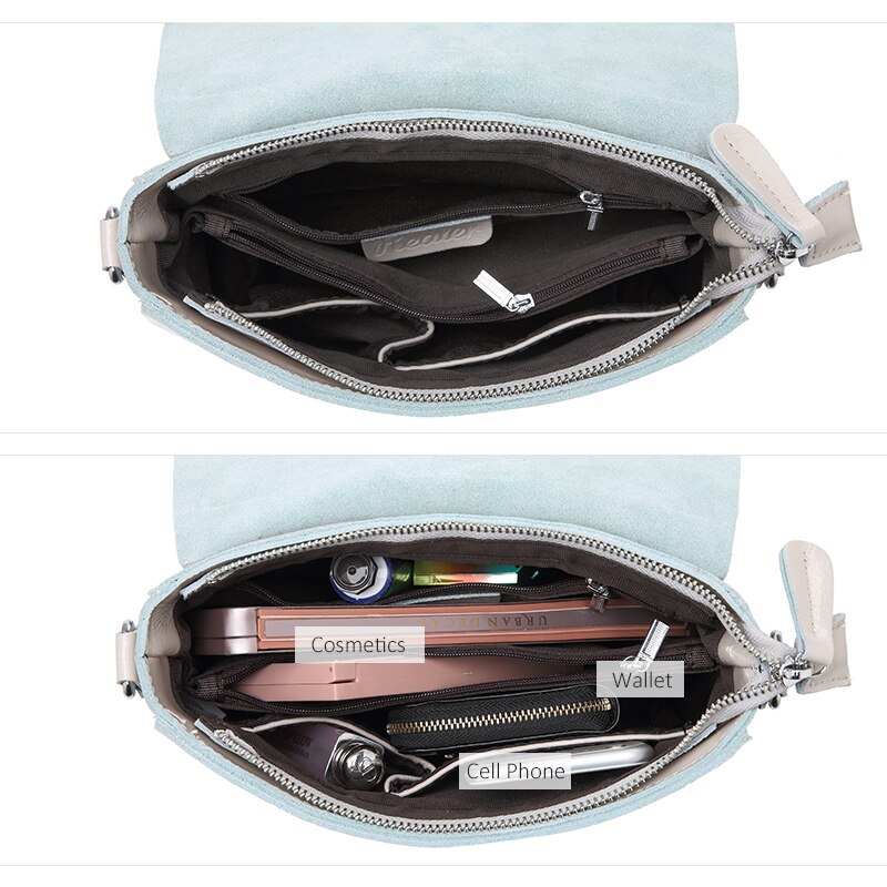 REALER ladies messenger bag leather handbags for w... – Vicedeal