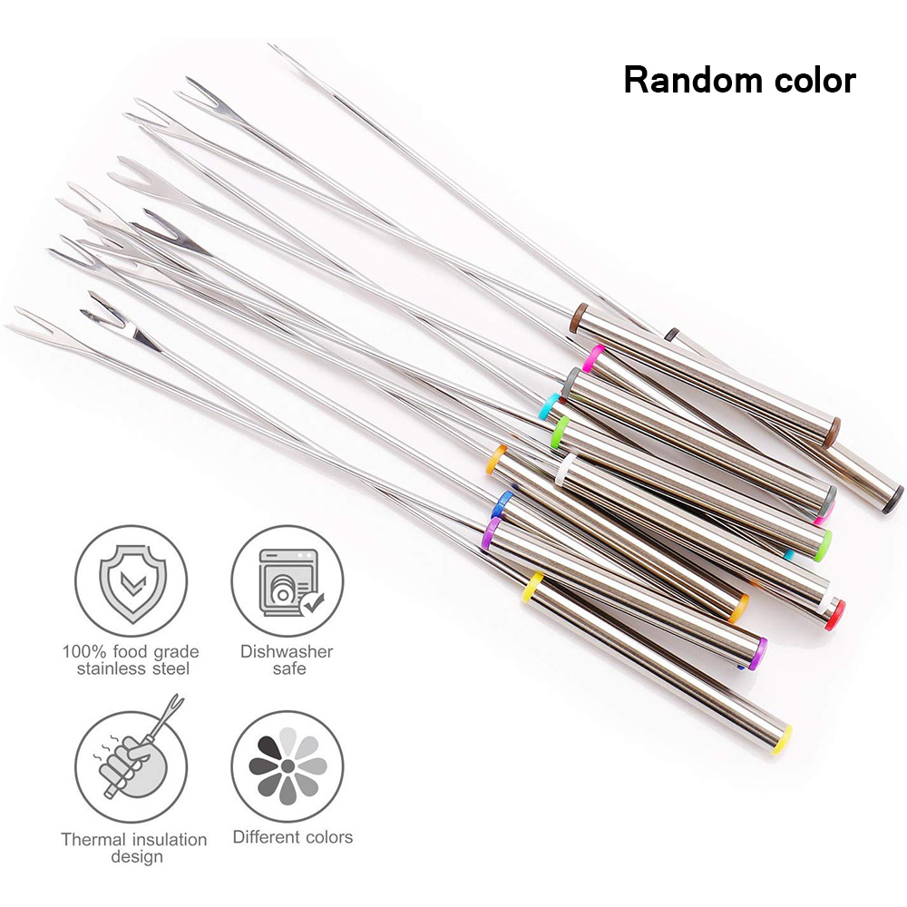 6 stk / sæt rustfrit stål chokolade gaffel potte g... – Grandado