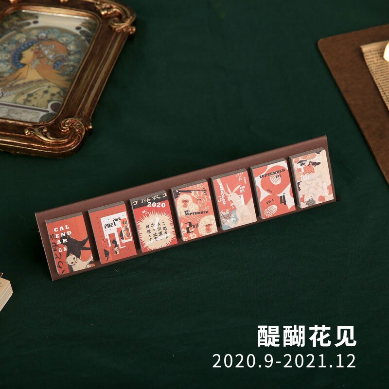 Pasteable Vintage Retro Year Calendars Desk Calend... – Grandado